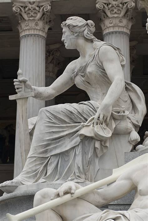 Famous Statue Neoclassicism Destination Minerva Photo Background And