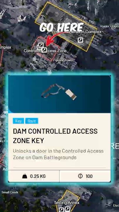 Arc Raiders Dam Controlled Access Zone Key Full Location Guide Youtube