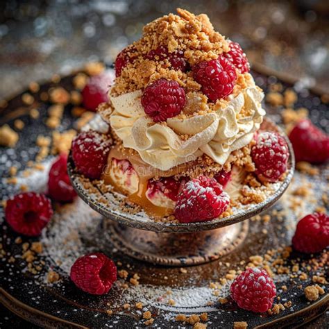 Exotic Desert Cakes Assorted Generate Ai Stock Illustration