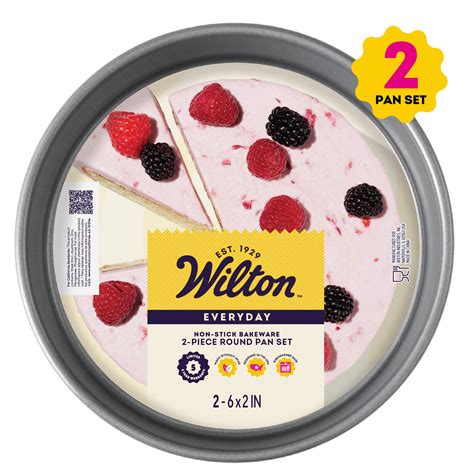 Brandclub Wilton Everyday Non Stick Bakeware Round Cake Pans 6 Inch
