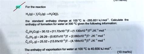 solved for the reaction hz g xoz g hou the standard enthalpy