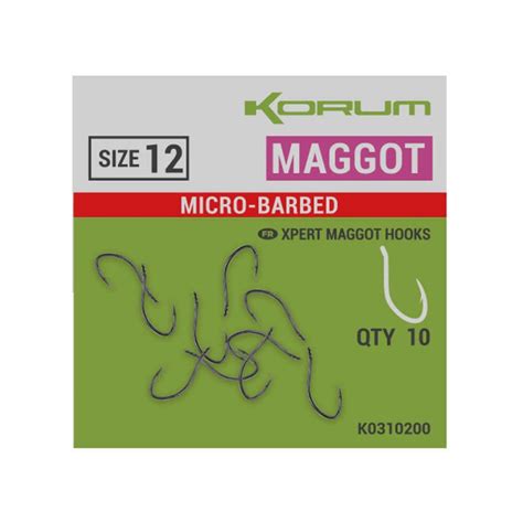 Barbed Xpert Maggot Hook X10 Korum