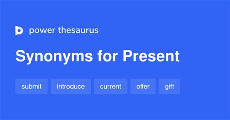 Present Synonyms 4 181 Similar Words And Phrases