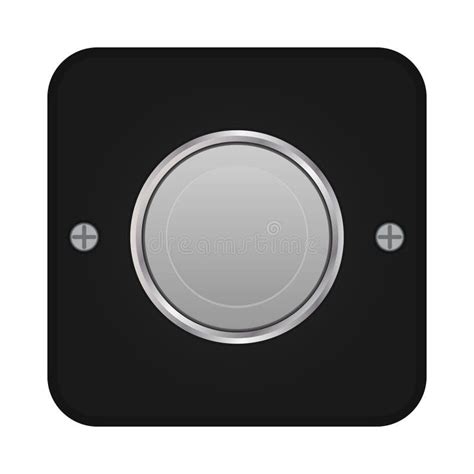 Classic Circular Push Button Switch Stock Illustrations 3 Classic