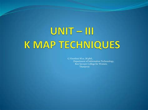 Dcf K Map Ppt