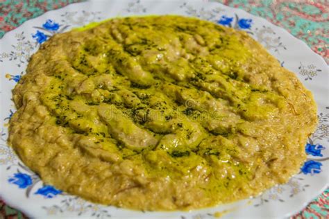 Meal In Iran Halim Bademjan Made Of Eggplant And Lenti Stock Image Image Of Stew Yellow