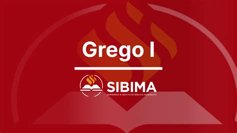 Curso Online De Grego I Sibima