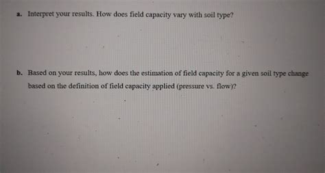 Field Capacity Definition At Cynthia Hewlett Blog