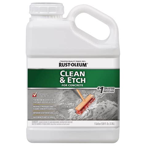 Rust Oleum 1 Gal Concrete Etch And Cleaner 301242 The Home Depot