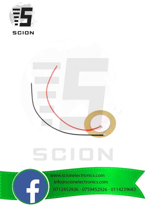 27mm Piezo Elements Sound Sensor Trigger Drum Disc Scion Electronics