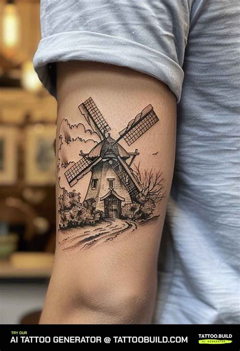 Pintar Con Todos Los Colores Del Tatuaje Del Viento