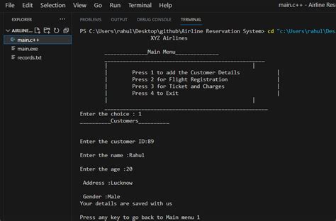 Github Rahulsrvstairline Reservation System Project