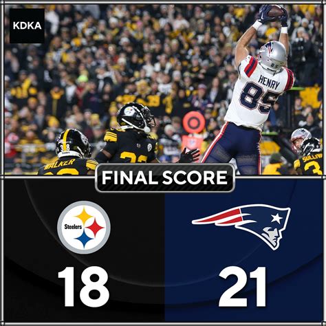 Patriots Vs Steelers Scoreboard Patriots Rely On Defense To Edge