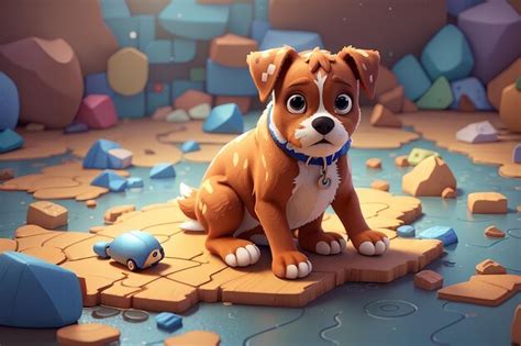 Premium Photo Very Detailed Tiny Cute Boxer