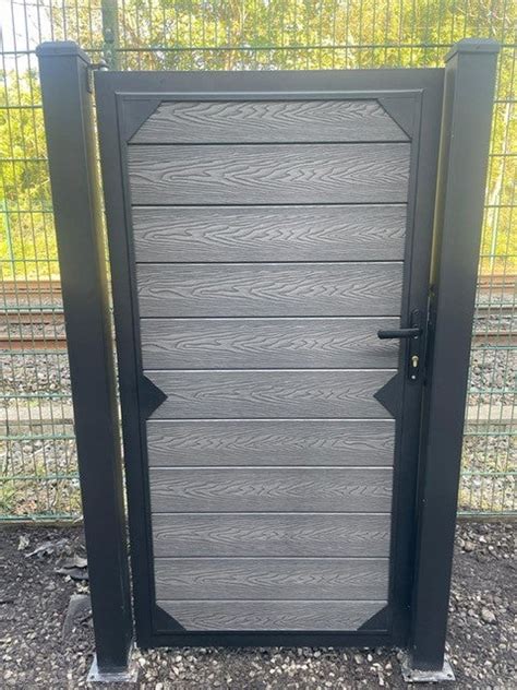Aluminium Garden Gate Kit 1800mm 6ft Height Home Is