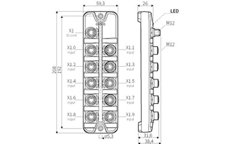 IO Link Input Module For Up To Binary Sensors AD