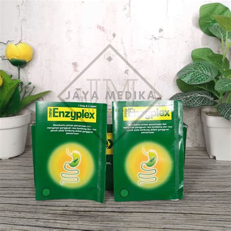 Jual New Enzyplex Strip Isi 4 Tablet Shopee Indonesia