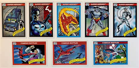 1990 Impel Marvel Universe Comic Book Super Heroes Trading Cards Lot Of