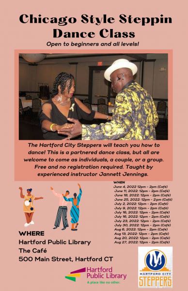 Chicago Style Steppin Dance Class Hartford Public Library