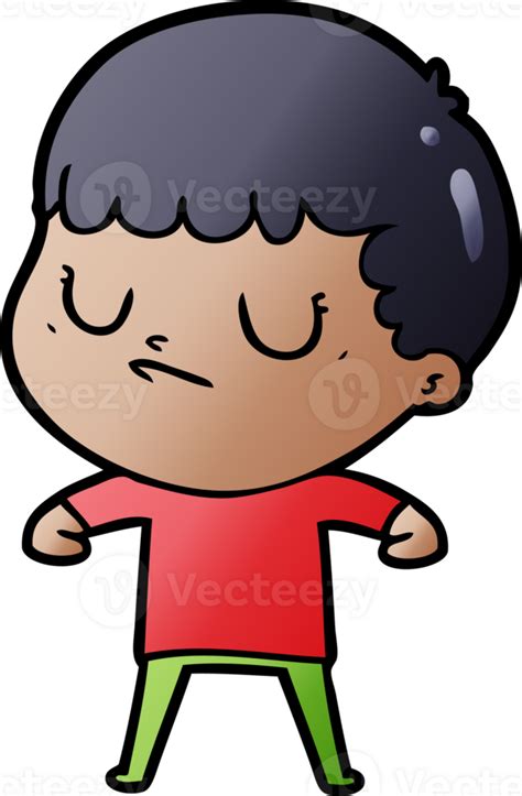 Cartoon Grumpy Boy 40266321 Png