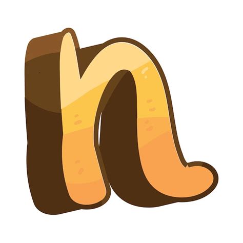 Letra N Vector Premium