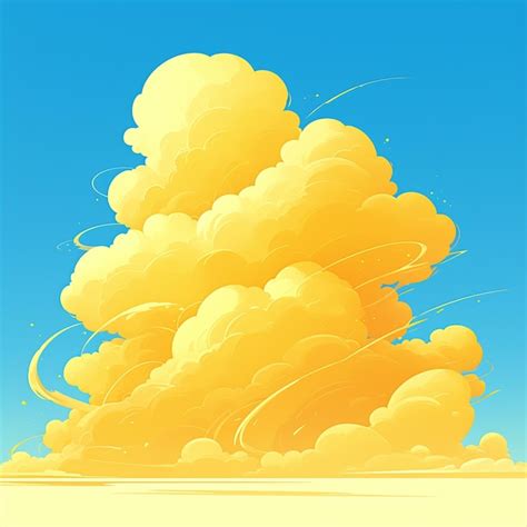 Premium Vector Dense Cloud Patterns Flowing Across The Sky