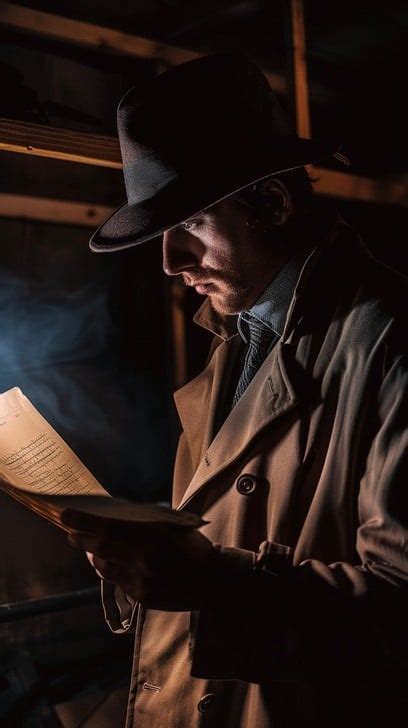 Free Mysterious Detective Reading Photo Mystery Detective Reading