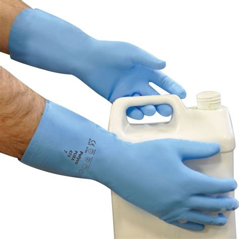 Polyco Pura Blue Latex Free Pvc Janitorial Glove Medium Weight North