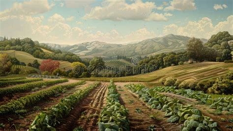 Soil Conservation Techniques Are Being Implemented Stock Image Image