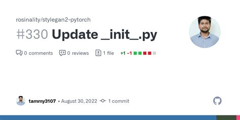 update init py by tammy3107 · pull request 330 · rosinality