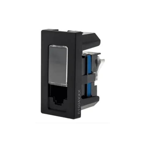 Modulo Tomada Dados Lcs2 Rj45 Cat6 1m Preta Pial Plus