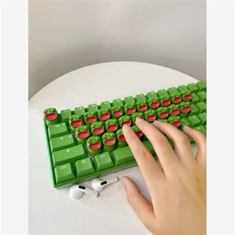 Green Frog 3d Keyboard Chiikawa Toys