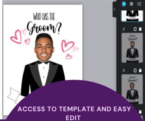 Who Has The Groom Template Etsy