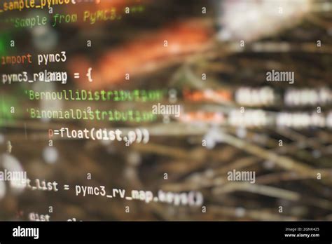 Abstract Computer Script Code Programming Code Screen Of Software