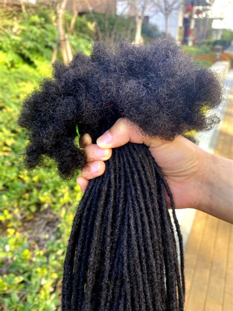 Handmade 100 Human Hair Natural Black Mirco Loc Extensions