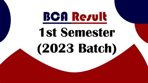 Bca Bachelor In Computer Application 1st Semester 2023 Batch