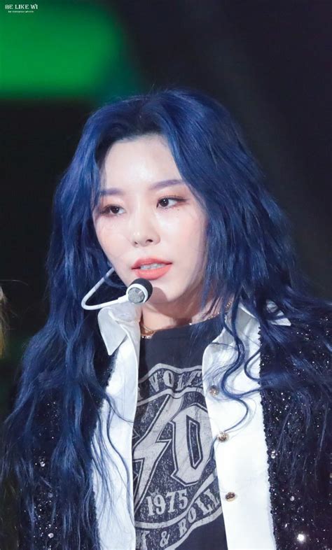 Wheein Blue Hair