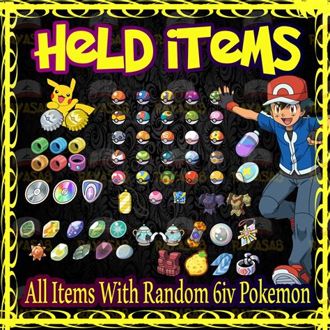 Pokemon Items List