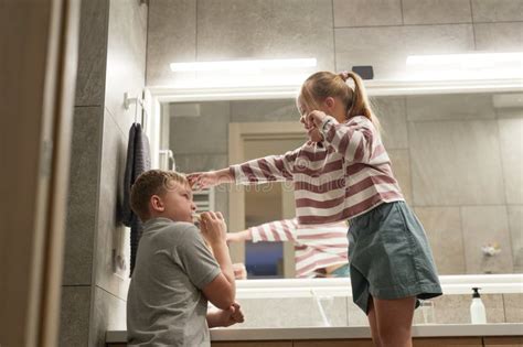 Brother And Sister Bathroom Design Stylish Storage Solutions