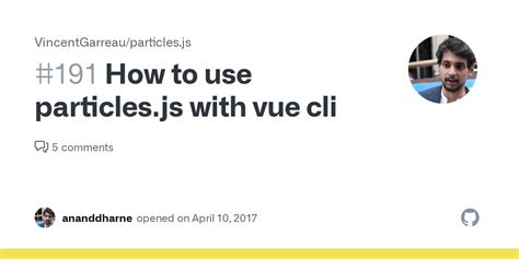 How To Use Particles Js With Vue Cli Issue VincentGarreau Particles Js GitHub