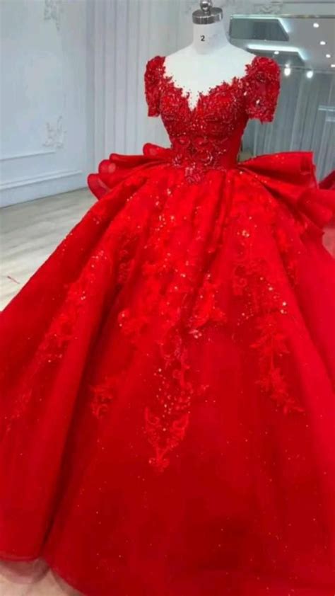 Quince Red Ball Gowns Red Quinceanera Dresses Red Wedding Gowns