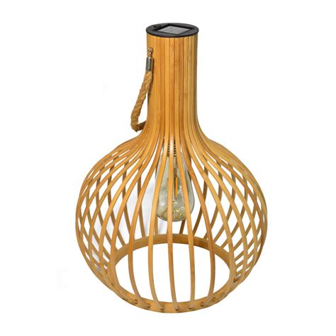 Lampe Solaire Bambou Jardin Et Saisons