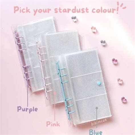 Promo Stardust Binder Album Photocard Binder 6 Ring Pc Kpop 3p
