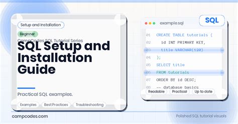Sql Setup And Installation Guide Sql Tutorial