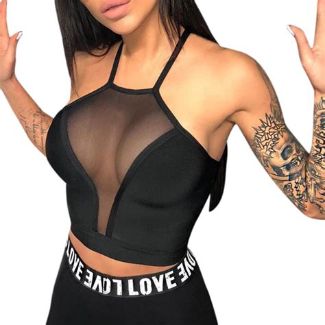 Buy Women Ladies Sexy Vest Tank Tops Sport Blouses Sleeveless Yoga Crop