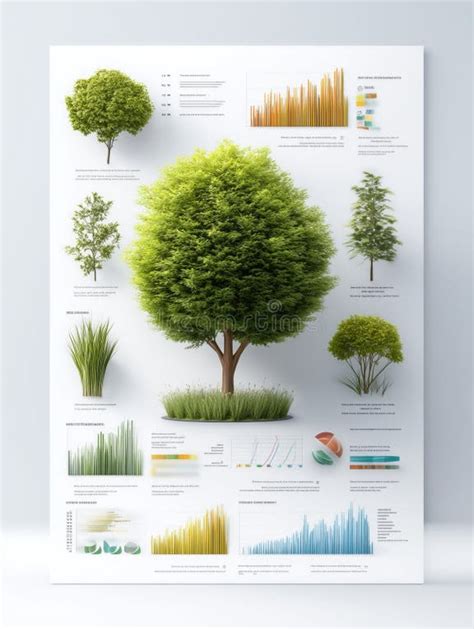 Detailed Botanical Chart Showcasing Various Tree And Plant Species
