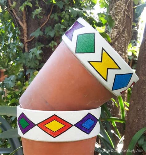 2 Easy Ways To Make Ndebele Planters A Crafty Mix
