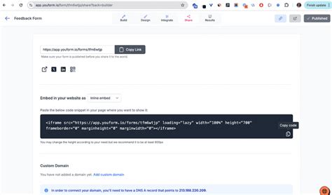How To Embed Youform In Squarespace Youform