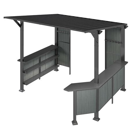 Wemzhouqingmu 9x10ft Hardtop Grill Gazebo Lean To Outdoor Bbq Gazebo