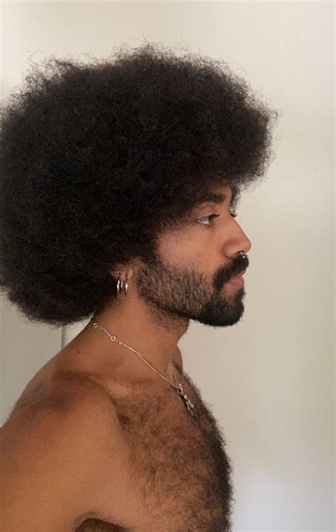 Pin By Lucius Bowen On Haircuts Afro Men Black Hair Afro Black Men